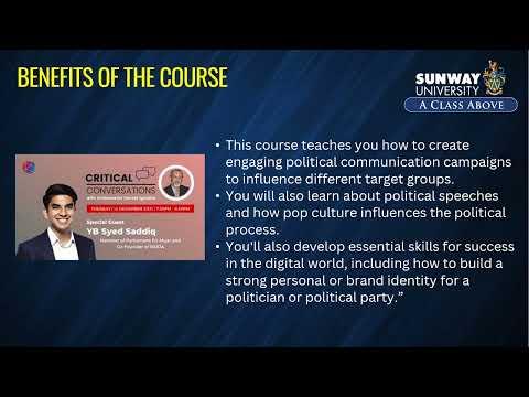 Preview image for the video "COM3033 Political Communication Trailer".